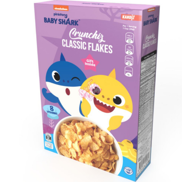 Nickelodeon Pinkfong Baby Shark Crunchiz Classic Flakes Pop 375g ...